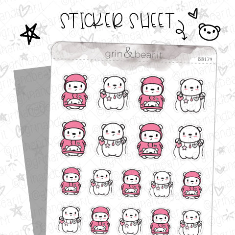 Barry Valentine '21! - Barry the Bear Stickers (BB179) – grinandbearit